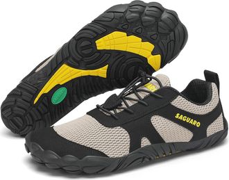 Saguaro Barfu&szlig;schuhe Herren Barfuss Schuhe Damen Knit Barfussschuhe rutschfest Zehenschuhe Barfu&szlig; Traillaufschuhe Barefoot Shoes Mit Breiter Zehenbox Khaki,Gr