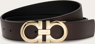 Ferragamo Damen Verstellbarer Gancini Wendeg&uuml;rtel Braun