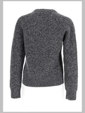 Aspesi Wool-Knit Crew Neck Sweater - Gray