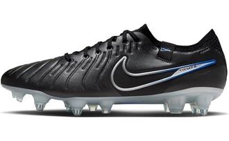 Nike Nike Football Soccer Shoe Legend 10 Elite SG-Pro AC, Black/Chrome-Hyper Royal, DV4329-040, 41 EU (M 8 US)