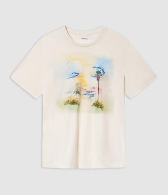 Isabel Marant Tee Shirt Homme Honore Ecru