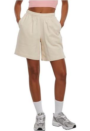 Urban Classics Ladies Organic Terry Bermuda Pants Shorts, Whitesand, XXL Femme