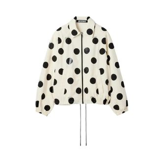 Jacquemus Raglan-&Auml;rmel Rei&szlig;verschlussjacke - - Jackets - Herren - Wei&szlig; - L