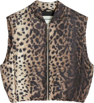 Apparis Phoenix Weste mit Animal-Print - Braun