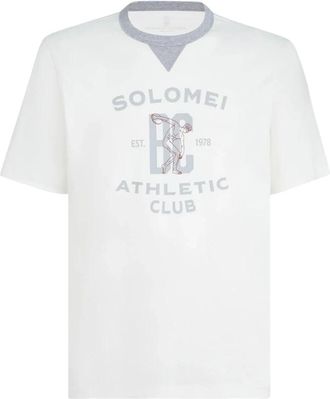 Brunello Cucinelli Homme, Tops, Blanc, Taille: S Short
