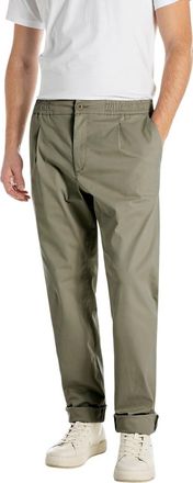 Replay Herren Chino Hose mit Tunnelzug, Lichen Green 232 (Gr&uuml;n), 36W/32L