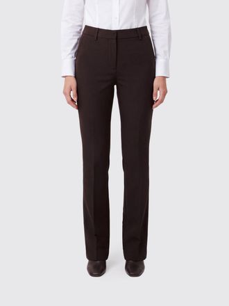 Pantaloni Torino Pantalon skinny en cr&ecirc;pe taille moyenne &agrave; fermeture dissimul&eacute;e
