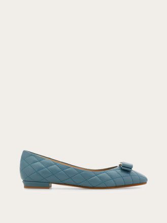 Ferragamo Damen Gesteppte Varina Ballerina Gr&uuml;n Gr&ouml;&szlig;e 35.5