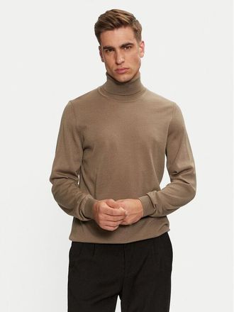 HUGO BOSS Rollkragenpullover Musso-P 50468262 Braun Slim Fit