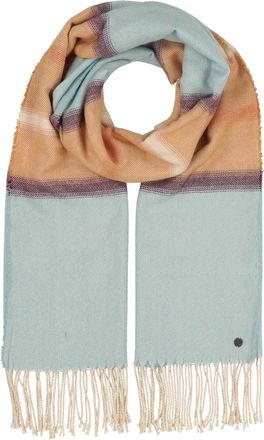 Fraas Glitzernder Schal mit Streifen-Design | Weich & Fluffig | Fransen | 60 x 210 cm | 100% Polyester | F&uuml;r Damen Denim Dust