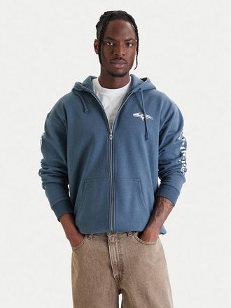 Quiksilver Sweatshirt Old English EQYFT05156 Blau Oversize