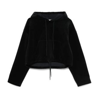 Golden Goose Embellished Logo Cropped Hoodie - - Sweatshirts & Hoodies - Damen - Blau - XS