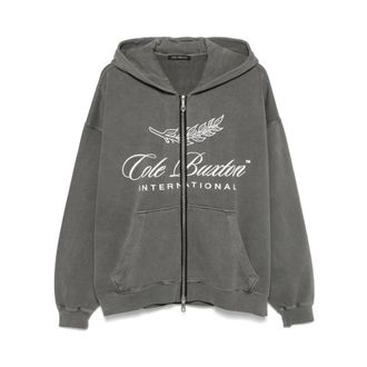 Cole Buxton Grauer Kapuzenpullover mit Rei&szlig;verschluss - - Sweatshirts & Hoodies - Herren - Grau - L