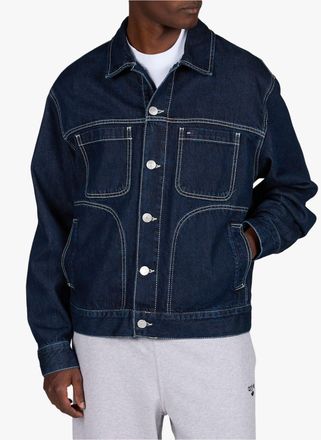 Tommy Hilfiger Blouson &agrave; rayures en coton m&eacute;lang&eacute;