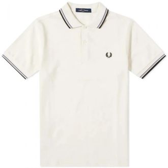 Fred Perry Slim Fit Twin Tipped Polo - - Tops - Herren - Wei&szlig; - XS