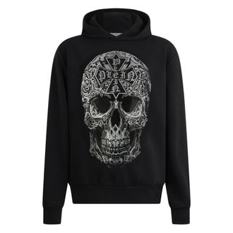 Philipp Plein Hoodie Sweatshirt Skull - - Sweatshirts & Hoodies - Herren - Schwarzk - XL
