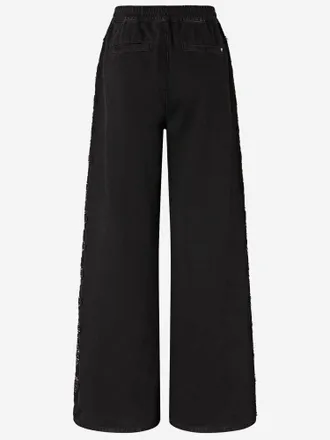 Pinko Womens Denim Trousers Black Cotton