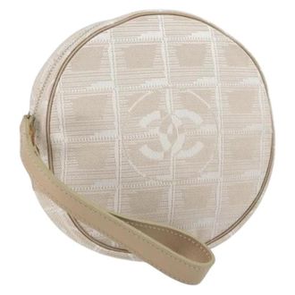 Chanel Pre-owned Nylon-Pouch - - Pre-owned - Damen - Beige - ONE SIZE