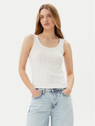 Pieces Top Fia 17155482 Weiß Slim Fit