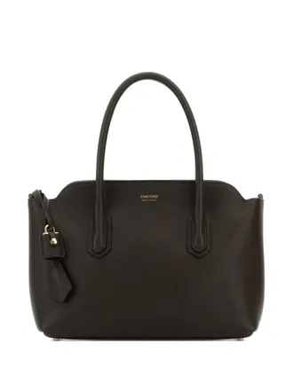 Tom Ford sac cabas Alexandre médium en cuir - Marron
