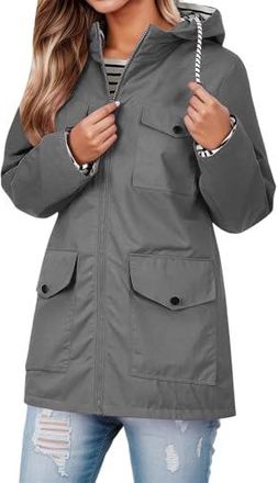 Generico Parka longue dhiver élégante et chaude en cuir pour femme Veste matelassée dhiver en duvet chaud pour femme, gris foncé, 3XL