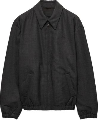 Prada Jacke mit Stickerei - Grau