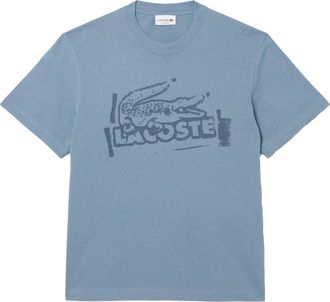 Lacoste T-Shirt f&uuml;r Herren, Bio-Baumwolle (Blau)