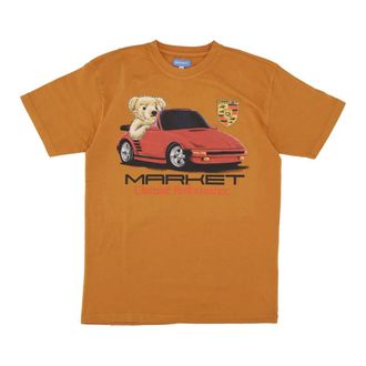 Market Earth Bear Tee Kurzarm T-Shirt - - Tops - Herren - Orange - L