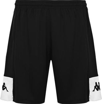 Kappa Short Daggo pour Homme, Noir/Blanc, S