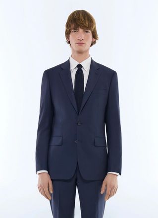 Fursac Veste ajustée en laine à carreaux - Taille 44 - Homme