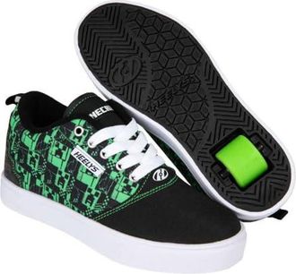HEELYS Homme Minecraft Pro 20 Chaussure &agrave; Talon, Noir et Vert Fluo, 43 EU