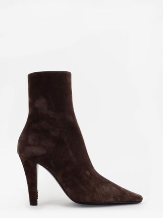 Saint Laurent Jill 95 suede boots - SAINT LAURENT - gender_Woman