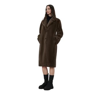 Roberto Ricci Design Parka aus &ouml;kologischem Fell - - Coats - Damen - Braun - S