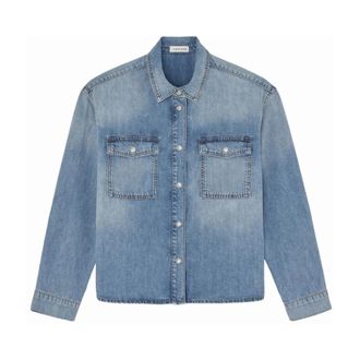 Anine Bing Paxton Shirt - - Jackets - Damen - Blau - S