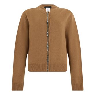 Fabiana Filippi Strickjacke mit Applikationen - - Knitwear - Damen - Braun - M
