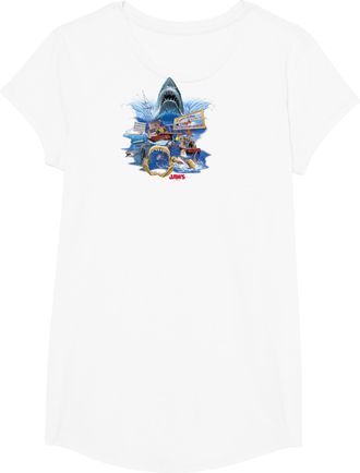 Jaws Poster Collage T-Shirt