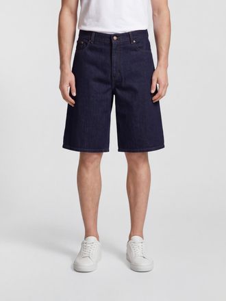 Casablanca Knielange Jeans-Shorts aus Baumwolle im 5-Pocket-Stil
