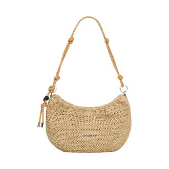 Desigual Femme, Sacs, Beige, Taille: ONE Size Sac bandouli&egrave;re en raphia