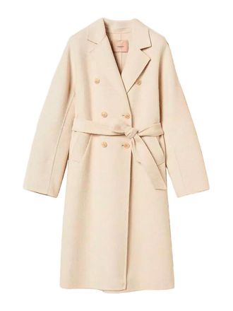 Twinset Manteau Au Genou - Blanc