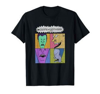 Beavis And Butt-Head Bright Foursquare T-Shirt