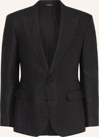 Dolce & Gabbana Leinensakko Extra Slim Fit schwarz