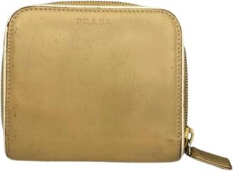 Prada Portefeuille Vintage Pre-owned - Femme - Pre-owned - Beige - Taille: ONE Size