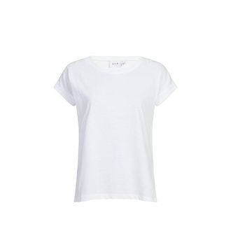 Vila T-shirt uni col rond en coton m&eacute;lang&eacute;