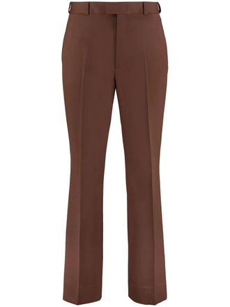 Valentino Garavani pantalon de costume &agrave; taille haute - Marron