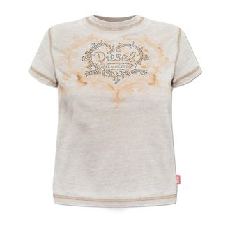 Diesel T-Ila-Aa1 T-Shirt - - Tops - Damen - Grau - L