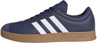 adidas Homme VL Court Base Shoes Chaussures, Dark Blue/FTWR white/GUM10, 43 1/3 EU