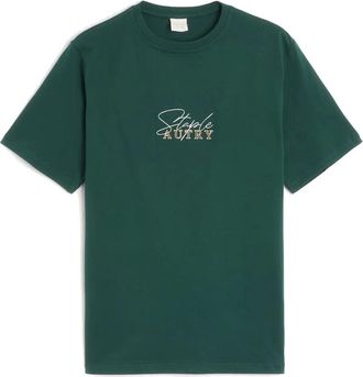 Autry Homme, Tops, Vert, Taille: XS T-shirt en coton