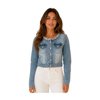 Met Denim Vestes - Femme - Vestes - Bleu - Taille: 38 FR
