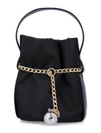 Prada Crossbody Bags - Re-Nylon Petit Sac With Gold Chain And Nappa Leath - Gr. unisize - in Schwarz - f&uuml;r Damen