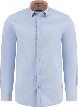 A Fish Named Fred Fish Print Shirt - - Shirts - Herren - Blau - 2XL